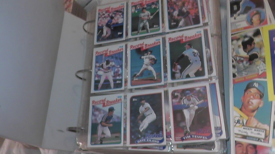 1988 1989 1990 topps baseball cards sets in official collecting album ...