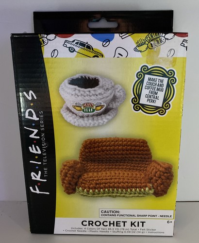 Friends TV Show Crochet Kit Orange Central Perk Couch and Coffee Mug ...