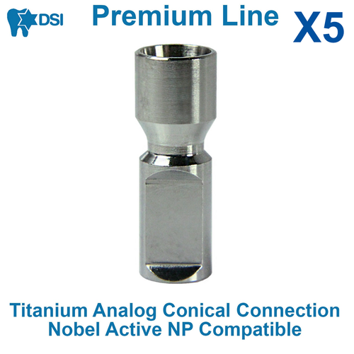 5x DSI Dental Lab Fixture Replica Analog Conical Connection Nobel ...