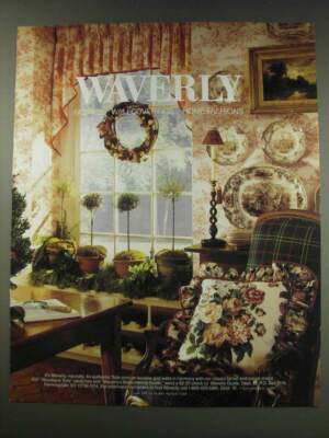 1991 Waverly Woodland Toile Ad - Waverly Fabrics Wallcoverings Home ...