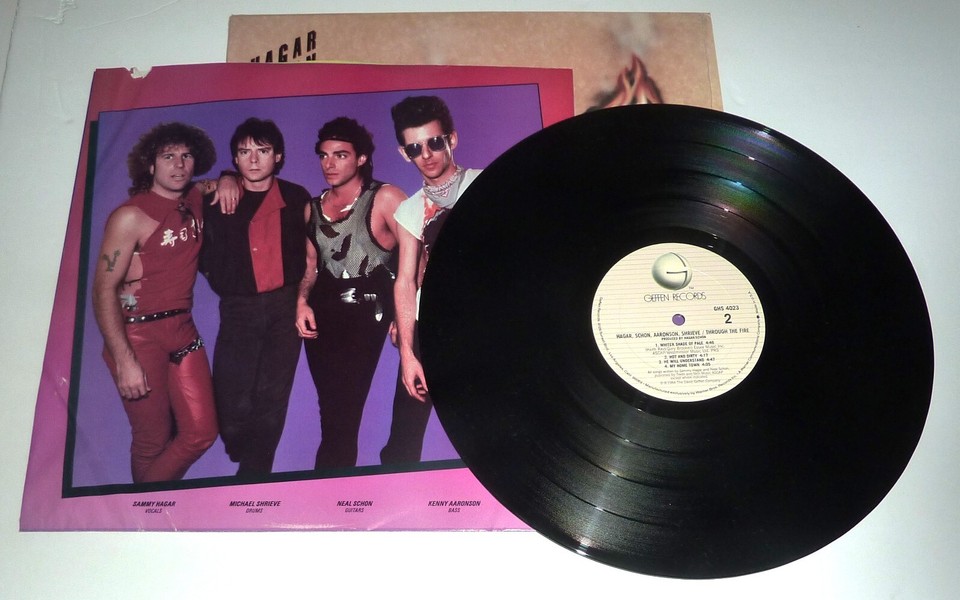 VINYL LP by SAMMY HAGAR (HSAS) "THROUGH THE FIRE" (1984) ROCK, HARD ...