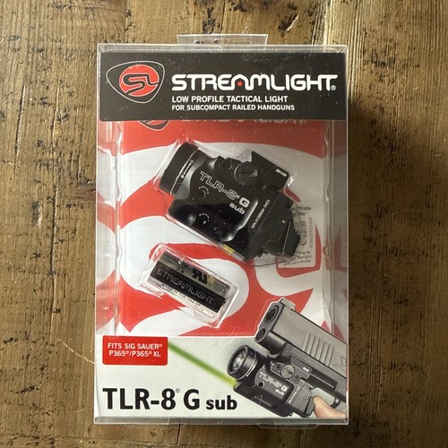 Streamlight TLR8 G Sub 500 Lumen Light & Green Laser - 69437 for sale ...