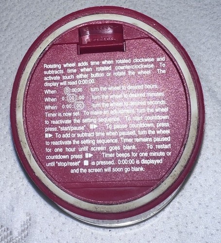 Kitchen Aid Digital Kitchen Timer Red & Chrome Cooks Series - Tested ...