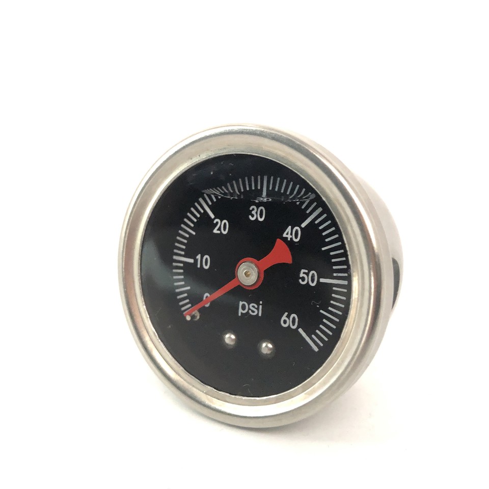 Universal Gauge Liquid Oil Pressure Fuel Pressure Gauge 0-60psi 1/8 ...