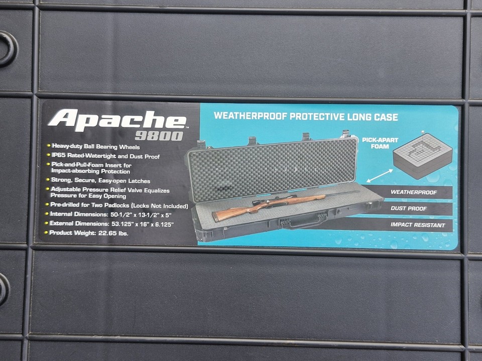 APACHE 9800 Weatherproof Protective Rifle Long Case | eBay