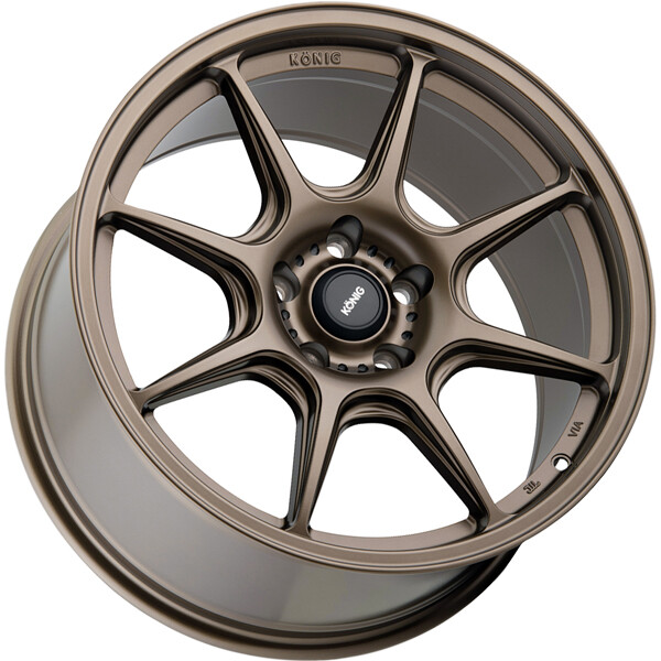 (Set of 4) Konig Lockout 16x7.5 5x4.5" +40mm Bronze Wheels Rims 16 ...