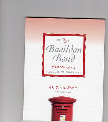 Basildon Bond writing paper, Small size, colour choice, (137mm x 178mm ...