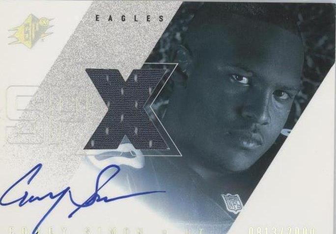 2000 SPx - Corey Simon #138 /2000 (AU, MEM, RC) for sale online | eBay
