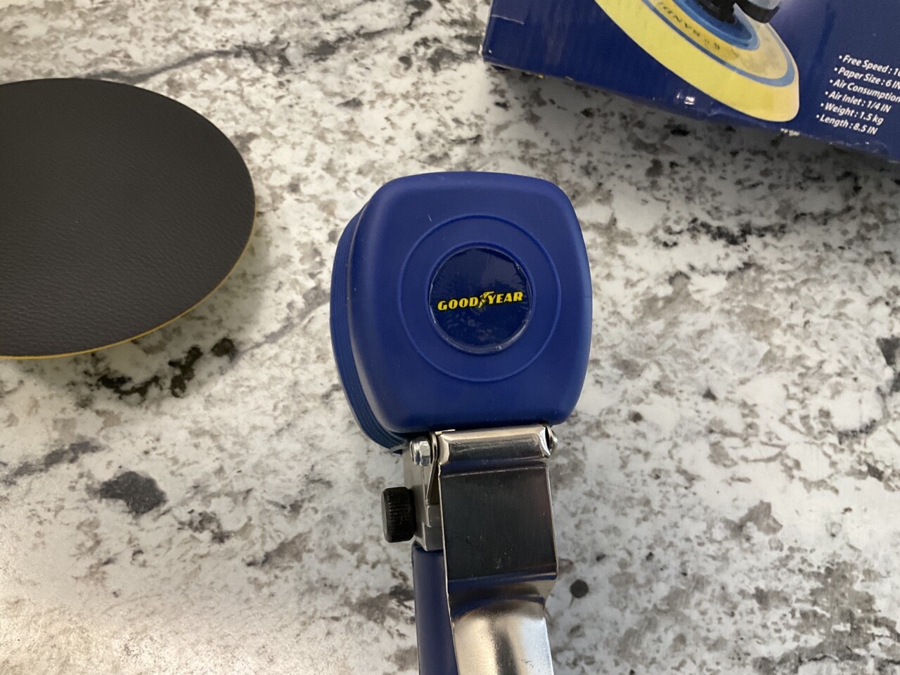 Goodyear GY2009 6" Pneumatic Orbital Air Sander 10,000 RPM Dual Action ...