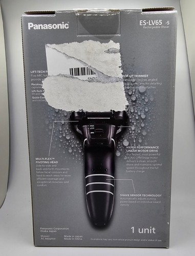 Panasonic LV65S Arc5 Men's 5-Blade Cordless Electric Razor with Shave ...