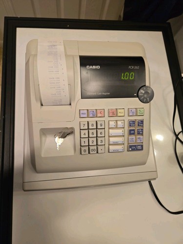 Casio PCR-262 Electronic Cash Register w/ Drawer *2 KEYS & WORKS* | eBay