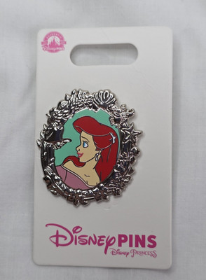 Disney Parks Princess Portrait Silver Frame Ariel Little Mermaid OE Pin ...
