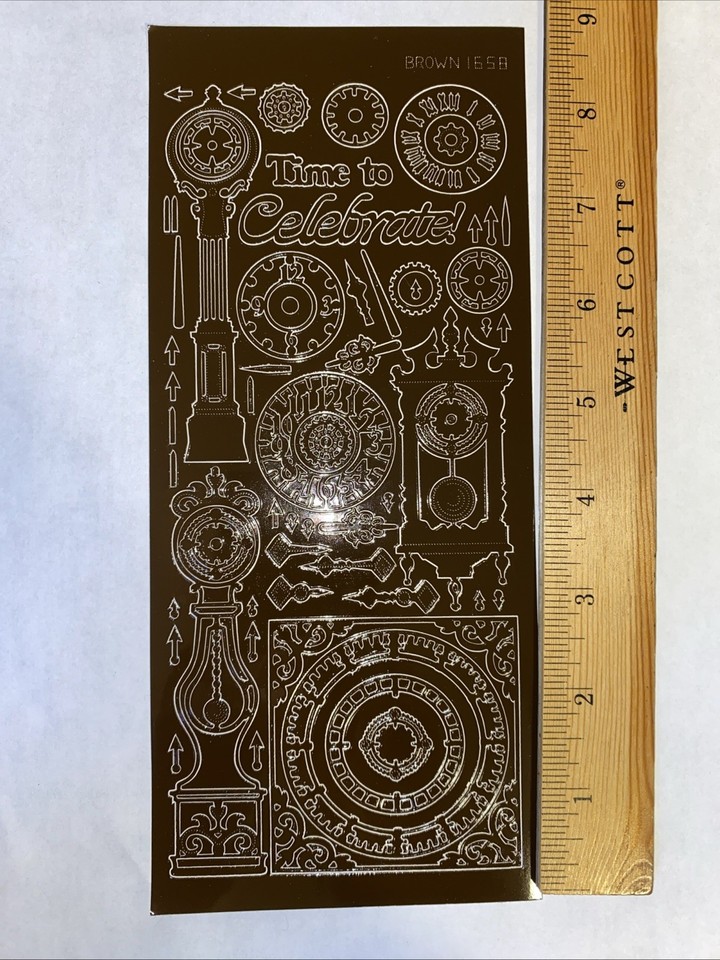 TIME & Clocks Sticker Sheet Scrapbook Planner Craft Stickers | eBay