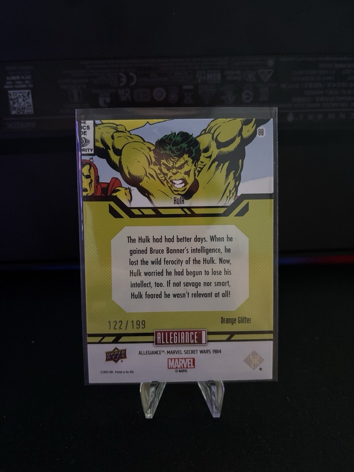 Marvel Allegiance Secret Wars Hulk Lot. /199 Orange Glitter, (2X) /149 ...