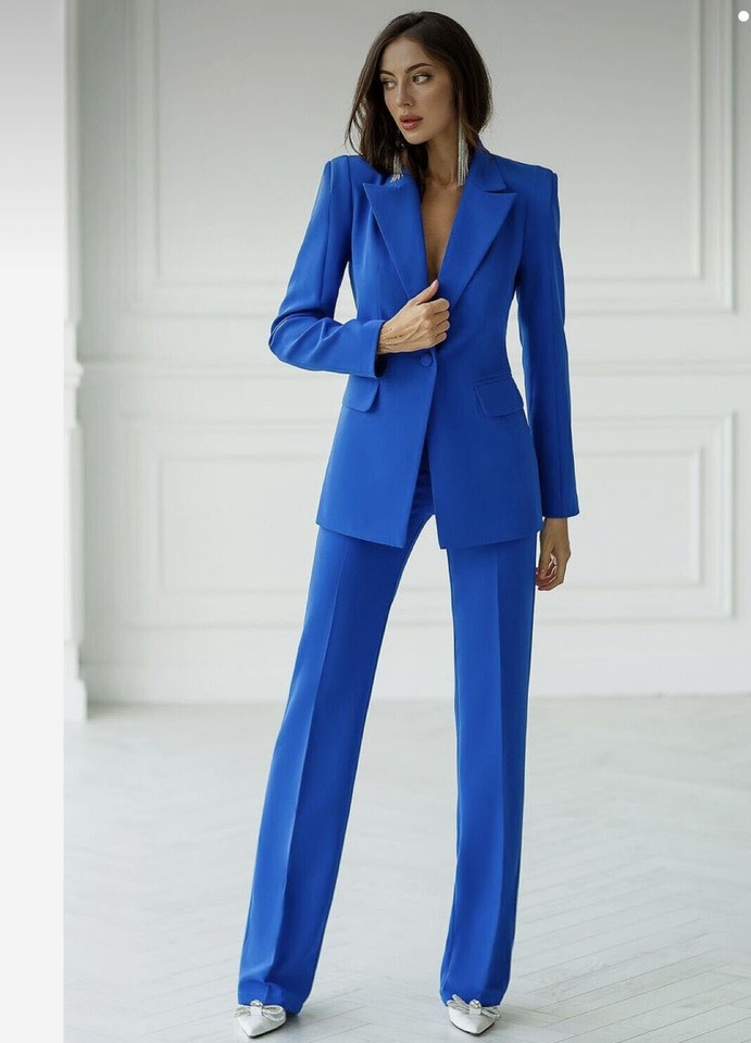 2Pcs Women Suits Slim Modern Party Ladies Office Work Wear Set Wedding ...