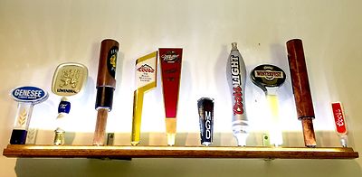 REMOTE CONTROLLED LED WALL BEER TAP HANDLE DISPLAY - HOLDS 10 - BRIGHT ...