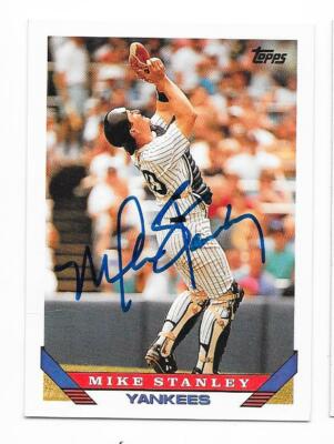 MIKE STANLEY 1993 TOPPS AUTOGRAPHED SIGNED # 359 NEW YORK YANKEES | eBay