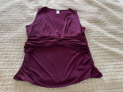 VENUS PURPLE V NECK TOP SIZE XL NEW WITHOUT TAGS | eBay
