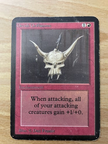 Orcish Oriflamme Alpha Red MAGIC MTG CARD | eBay