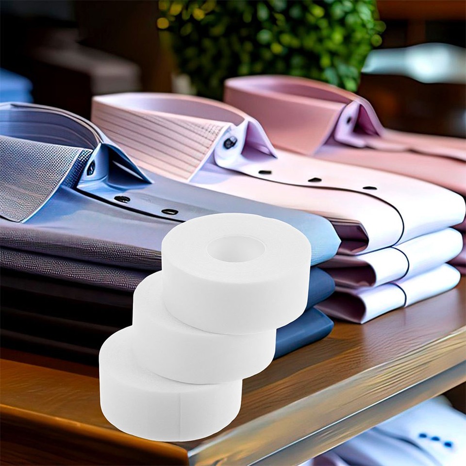 5 Rolls Collar Stain Protector Tape Self Adhesive Disposable Sweat Pads ...