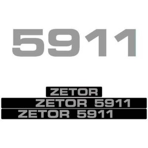 Zetor 5911 tractor decal aufkleber adesivo sticker set | eBay