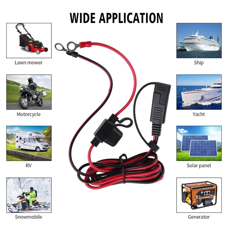 Battery Terminal Cord Tender Cable Harness Wire Plug Quick Connector ...