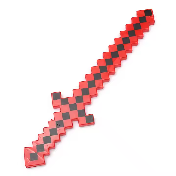 Minecraft Diamond Pixel Saber LED Flashing Lightsaber Toy with Sounds ...