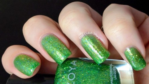 NEW! Zoya nail polish Lacquer STASSI ~Brilliant citron green metallic ...