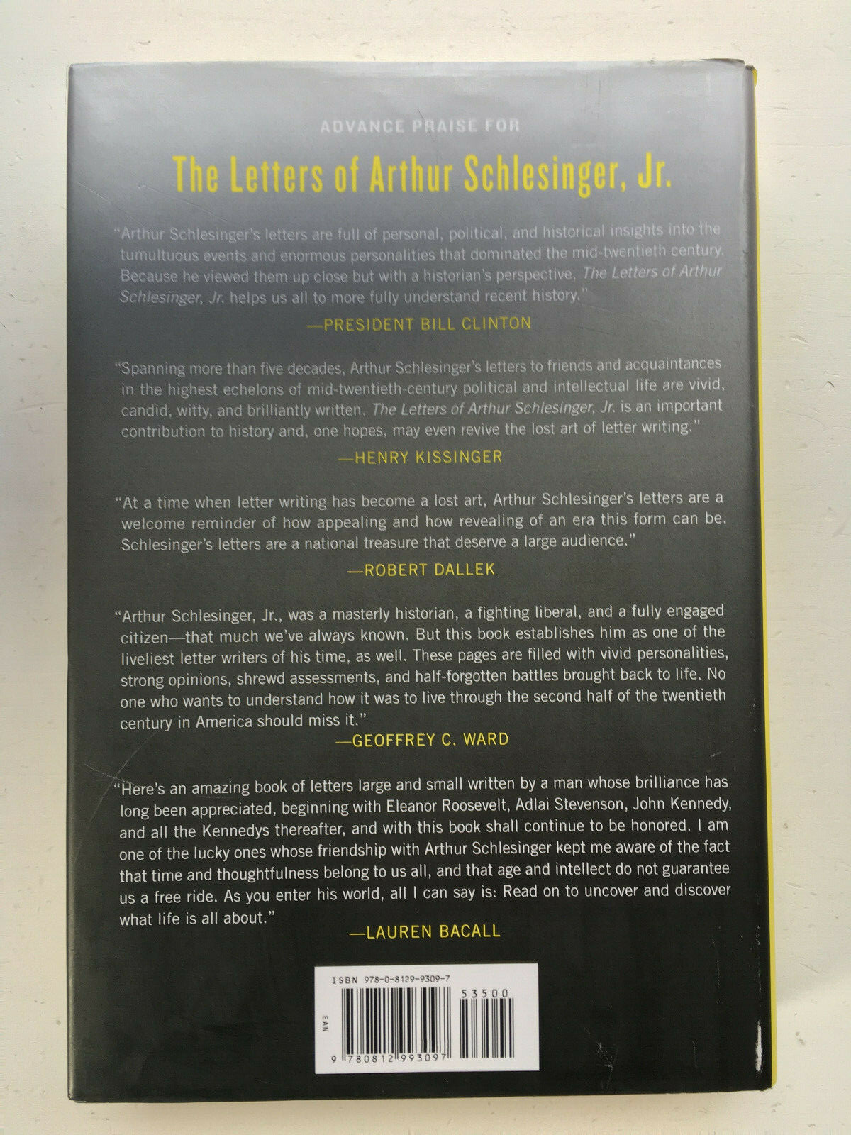 The Letters of Arthur Schlesinger, Jr. by Arthur Meier Schlesinger ...