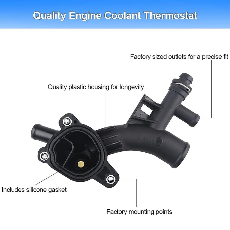 Engine Coolant Water Outlet W/ Hose FOR Chevy Cruze Sonic Trax Buick ...