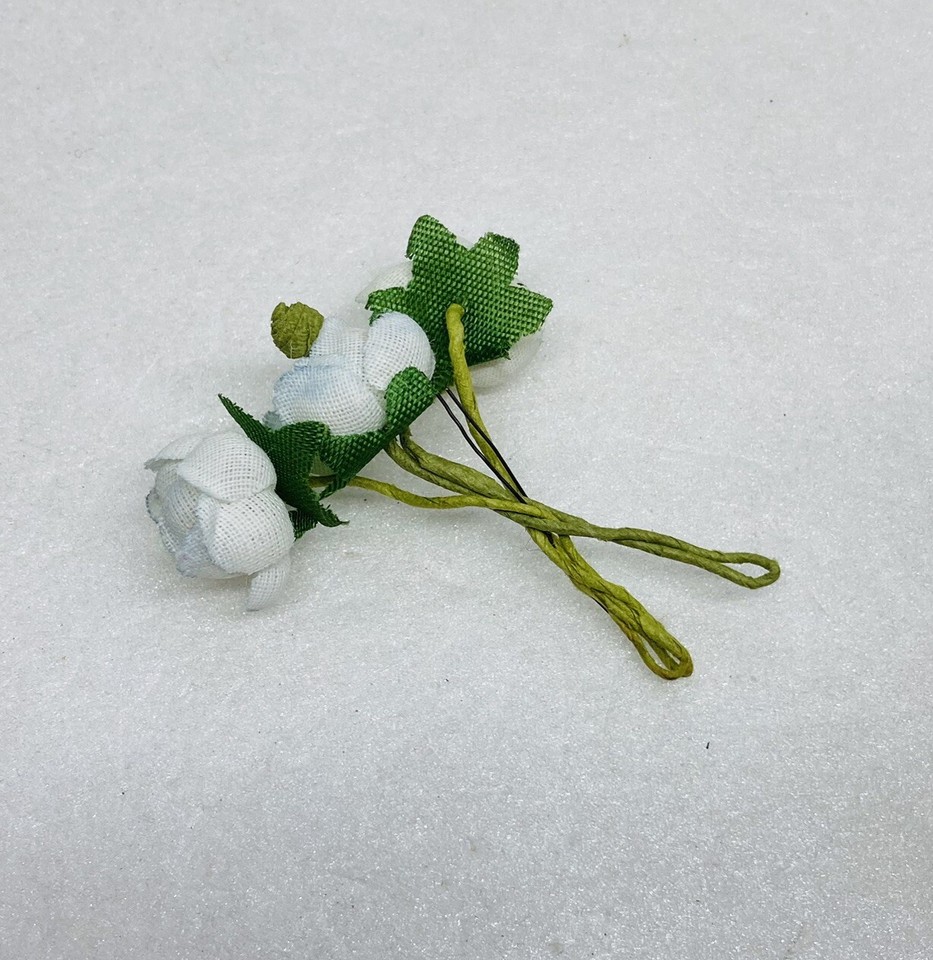 Vintage 1970s Dollhouse Miniature Lily Bouquet Flower Bloom Handmade Art Scot C3 | eBay