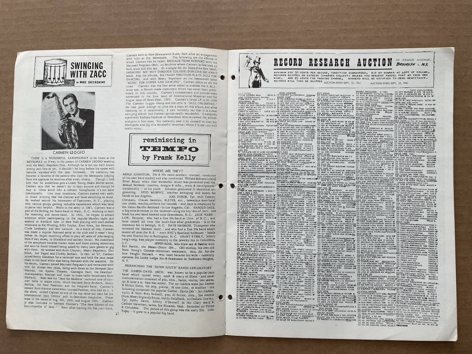 Vintage RECORD RESEARCH Information & Statistics Magazine #37 August ...