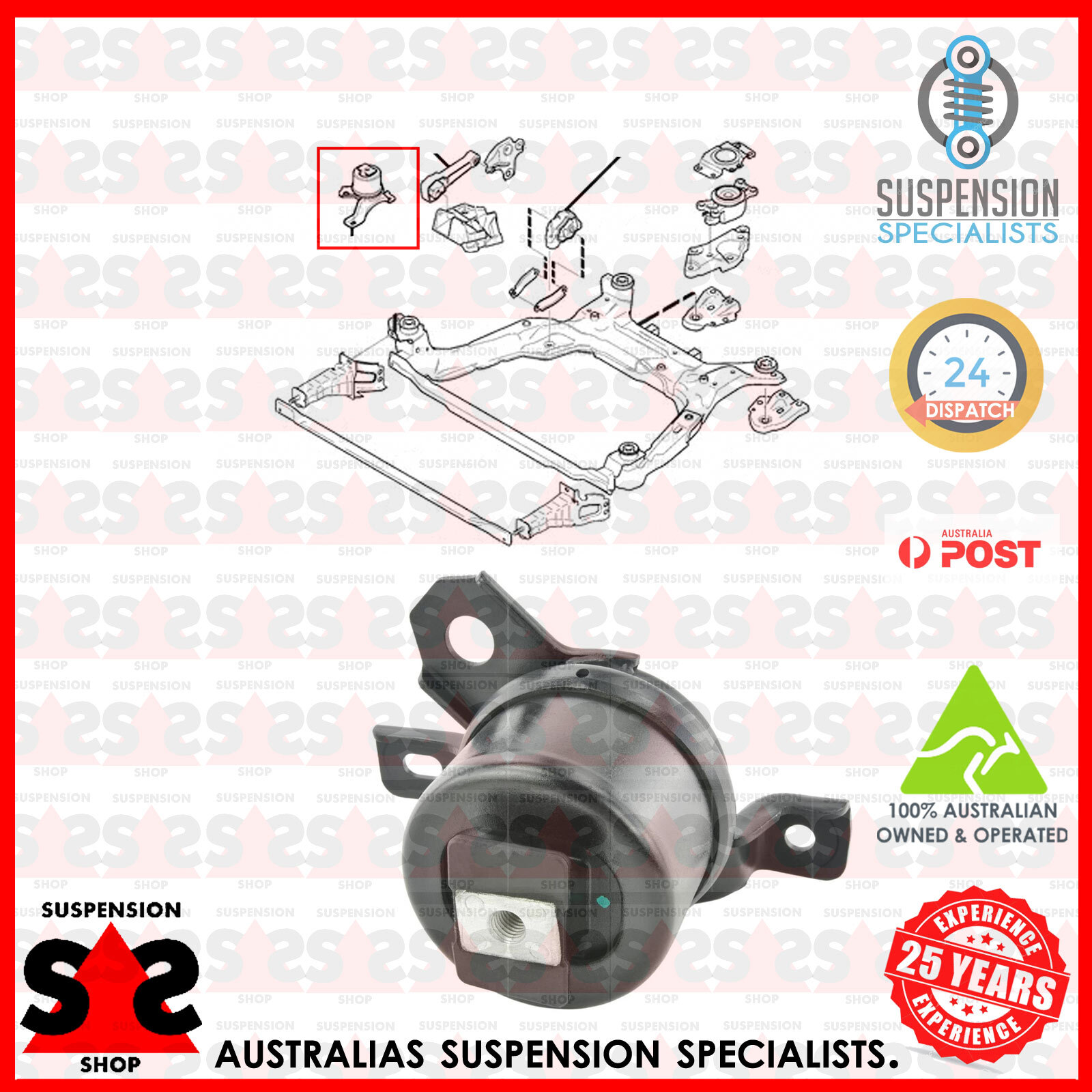 Right Front Mounting, Engine Suit VOLVO V60 I (155) T6 AWD V60 I (155 ...