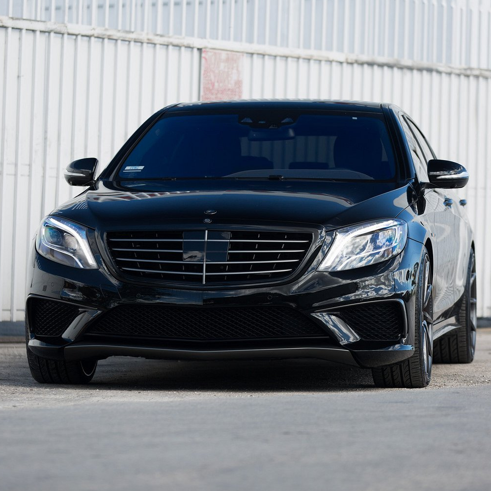 Glossy Black Front Grille For Mercedes-Benz W222 S450 S500 S550 S600 ...