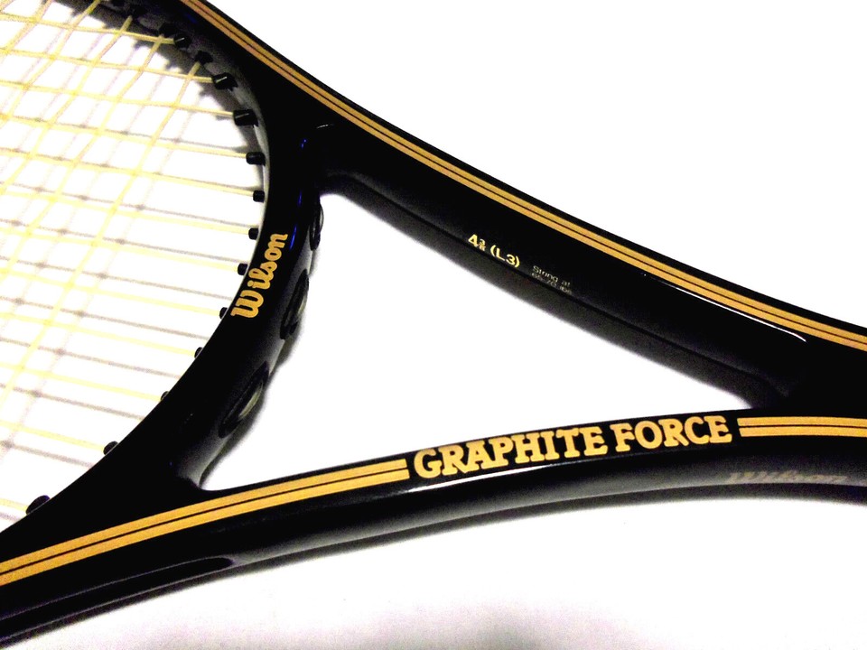 NICE Wilson Graphite Force Midsize Tennis Racquet w/ Racket Head Cover ...