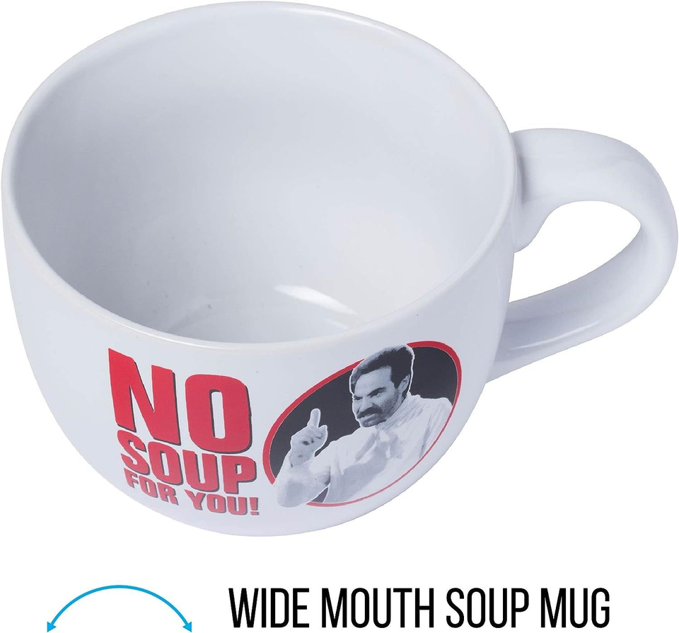 Silver Buffalo Seinfeld No Soup For You Ceramic Mug, 24 Ounces ...