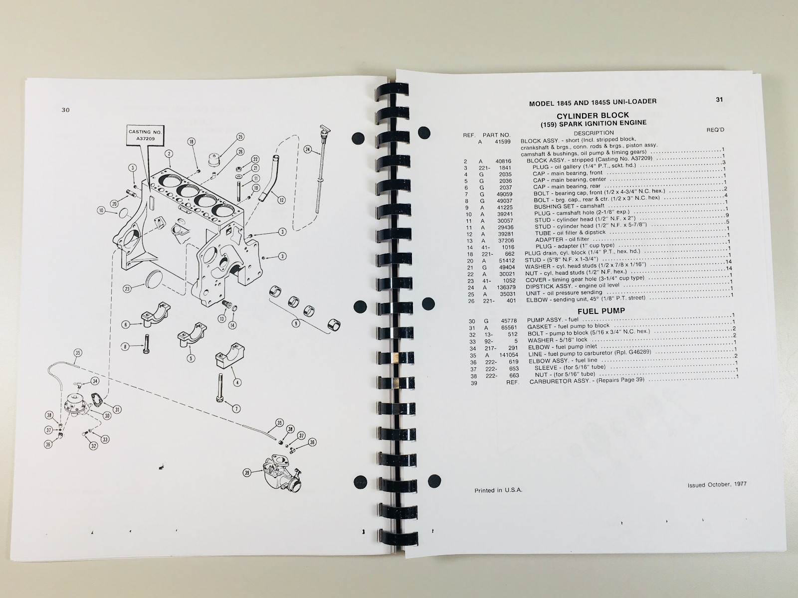Case 1845 1845S Uni-Loader Parts Manual Catalog Skid Steer Assembly | eBay