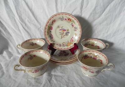 Syracuse China Old Ivory OPCO BOMBAY Cups & Saucers (Set of 4) | eBay