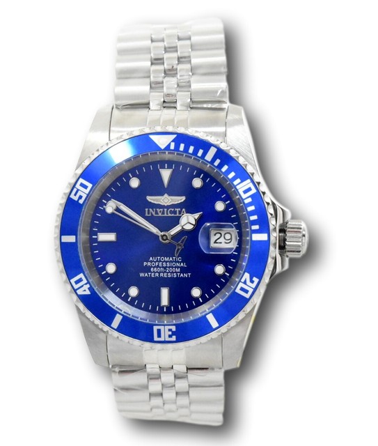 Invicta Pro Diver Automatic Men's 42mm Blue Dial Classic Stainless ...