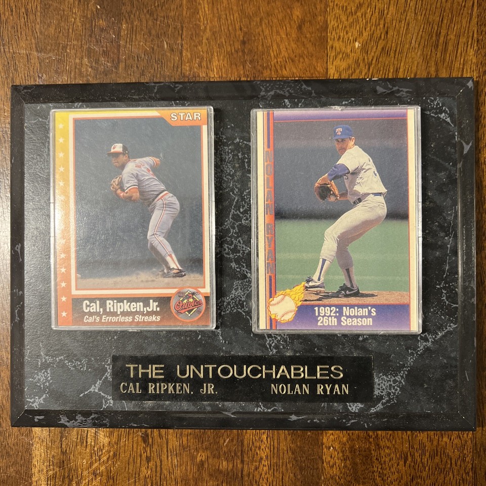 The Untouchables Cal Ripken Jr./ Nolan Ryan in Plaque w/COA | eBay