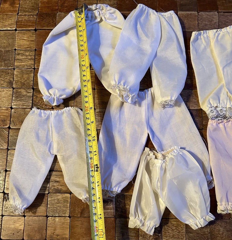 Lot Of Doll Bloomers 7 Pantaloons Underclothes Mixed Sizes Undergarment ...