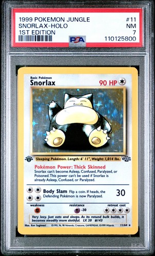 1999 POKEMON JUNGLE 1ST ED #11 SNORLAX-HOLO PSA 7 | eBay
