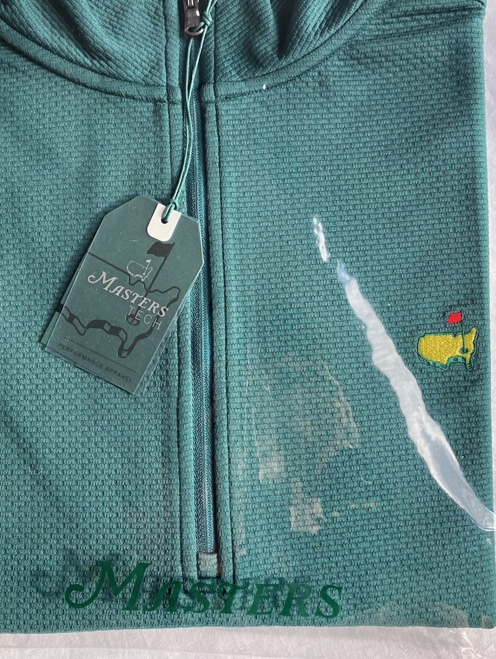 BRAND NEW 2026 Masters Pullover - Masters Tech 1/4 Zip- Green - Mens L ...