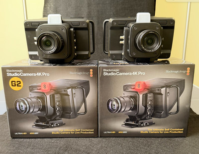 Two Blackmagic Design Studio Cameras 4K Pro G2 with lens | eBay