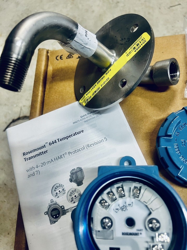 NEW Emerson Rosemount 644 smart temperature transmitter 4-20 mA Hart ...