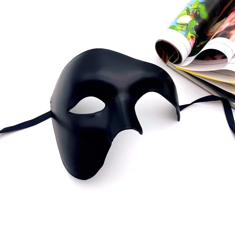 Halloween Masquerade Male Half Face Adult Opera One-eyed Mask | eBay
