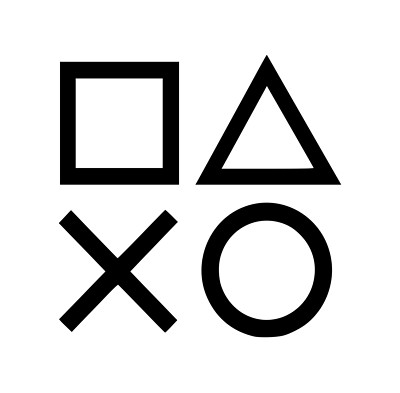 12x Playstation PS logo Square Triangle X Circle Vinyl Stickers Decals ...