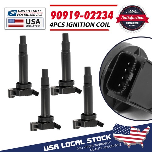 4PCS COP Ignition Coil 90919-02234 For Toyota Avalon Camry Lexus 673 ...