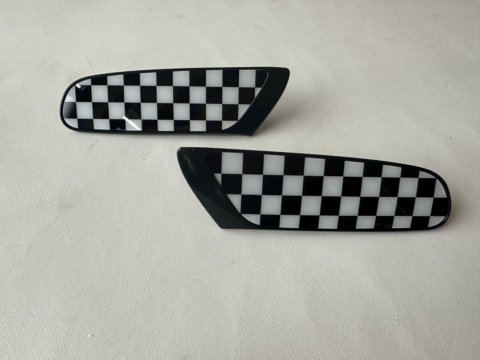 SIDE SCUTTLES SEITENBLINKEREINSATZ CHECKERED FLAG FÜR MINI COOPER F56 ...