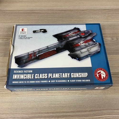 SPARTAN GAMES INVINCIBLE CLASS PLANETARY GUNSHIP MDF MODEL KIT SCI-FI ...